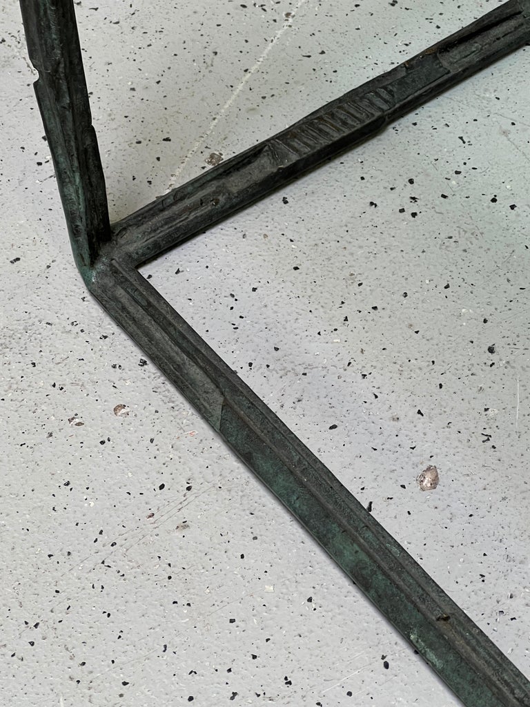 Bruno Romeda Bronze Side Table For Sale at 1stDibs