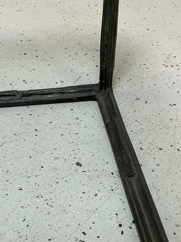 Bruno Romeda Bronze Side Table For Sale at 1stDibs