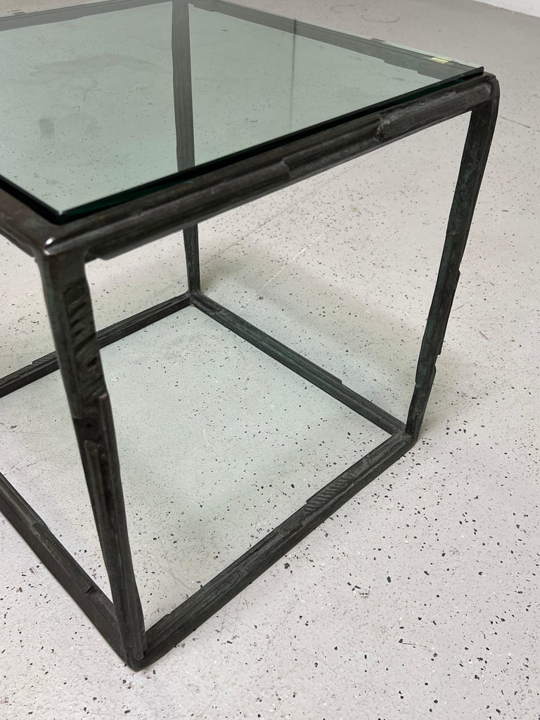 Bruno Romeda Bronze Side Table For Sale at 1stDibs