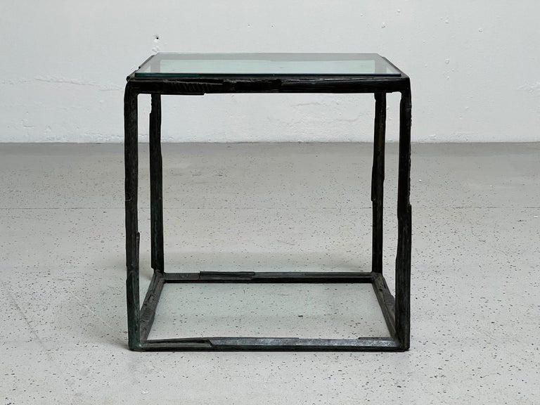 Bruno Romeda Bronze Side Table For Sale at 1stDibs