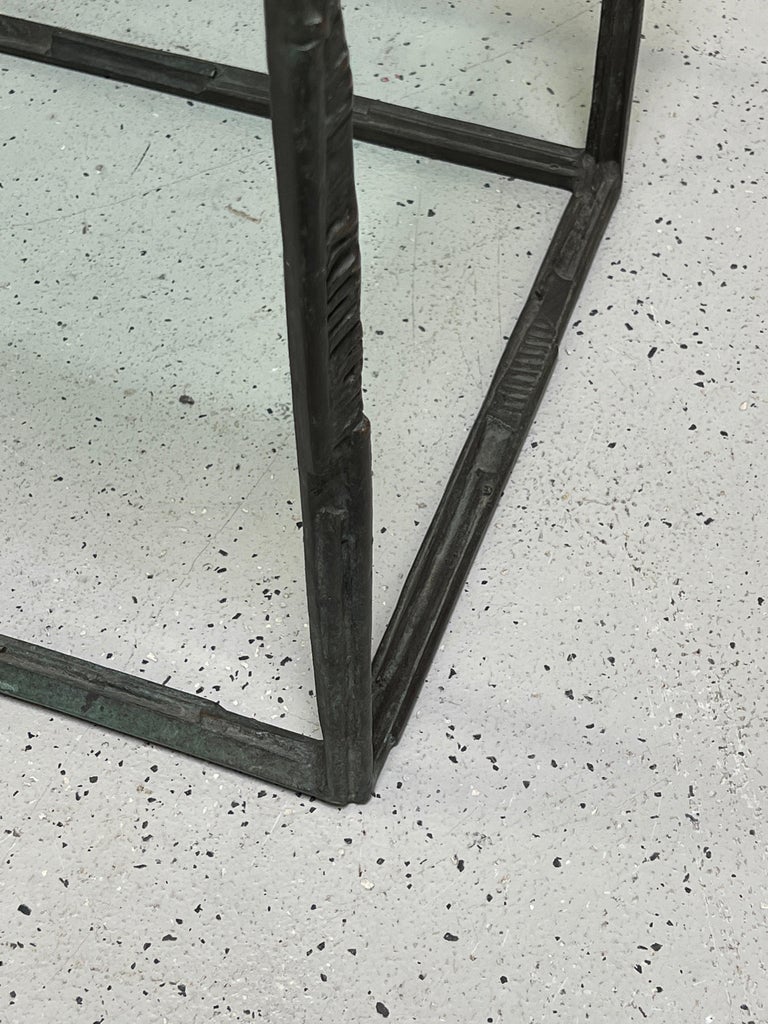 Bruno Romeda Bronze Side Table For Sale at 1stDibs