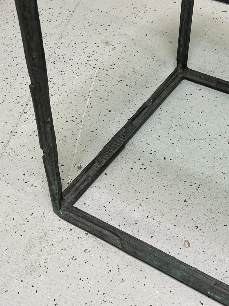 Bruno Romeda Bronze Side Table For Sale at 1stDibs