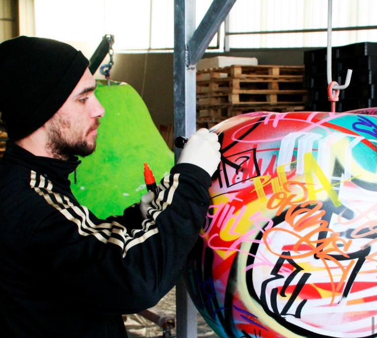 Bruno - Ceramic Graffiti Pear Sculpture - Extravagant collections of ...