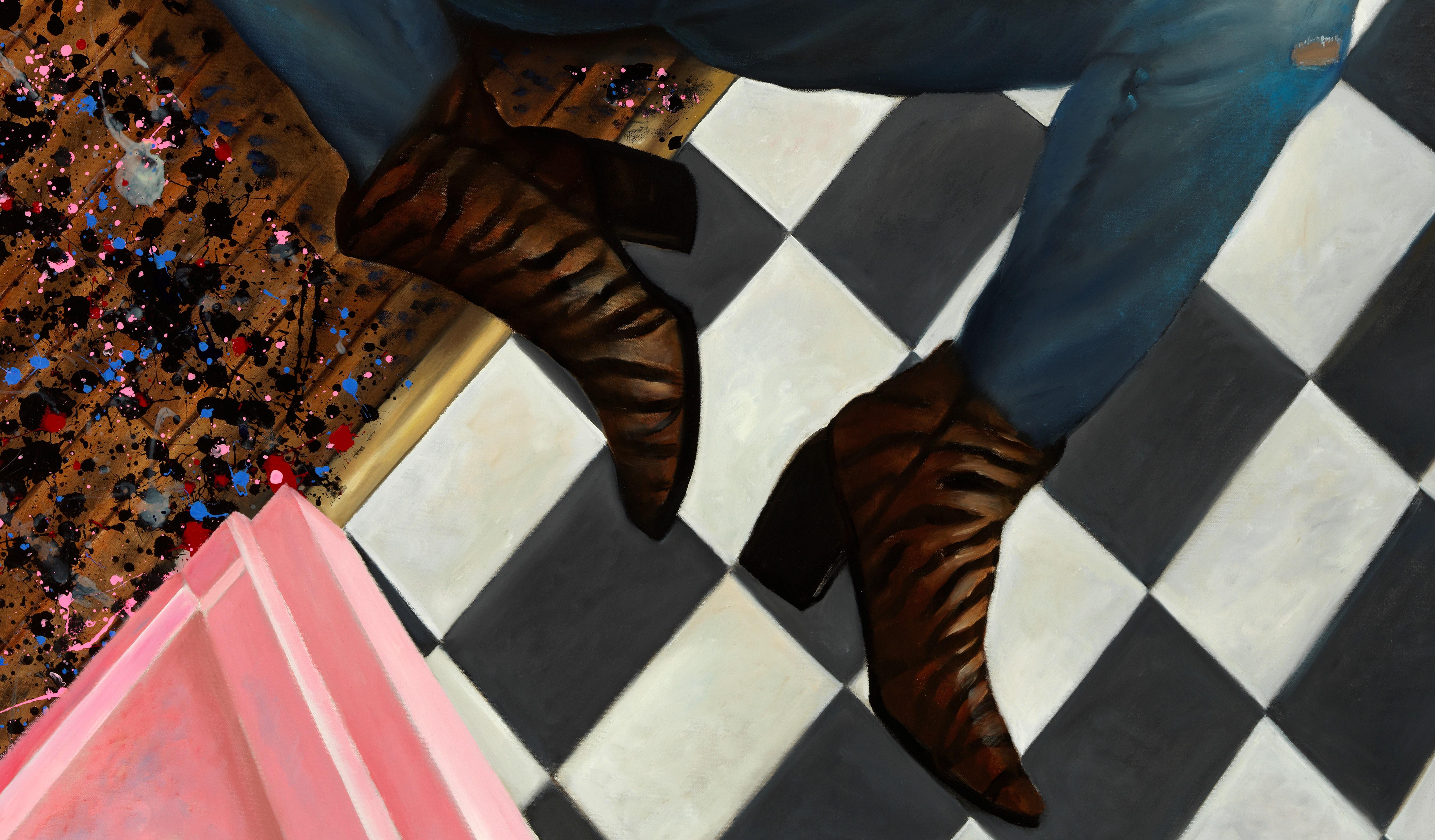 Bruno Surdo - Immersion of Art, Tight Jeans, Leopard Boots, Bright Red ...