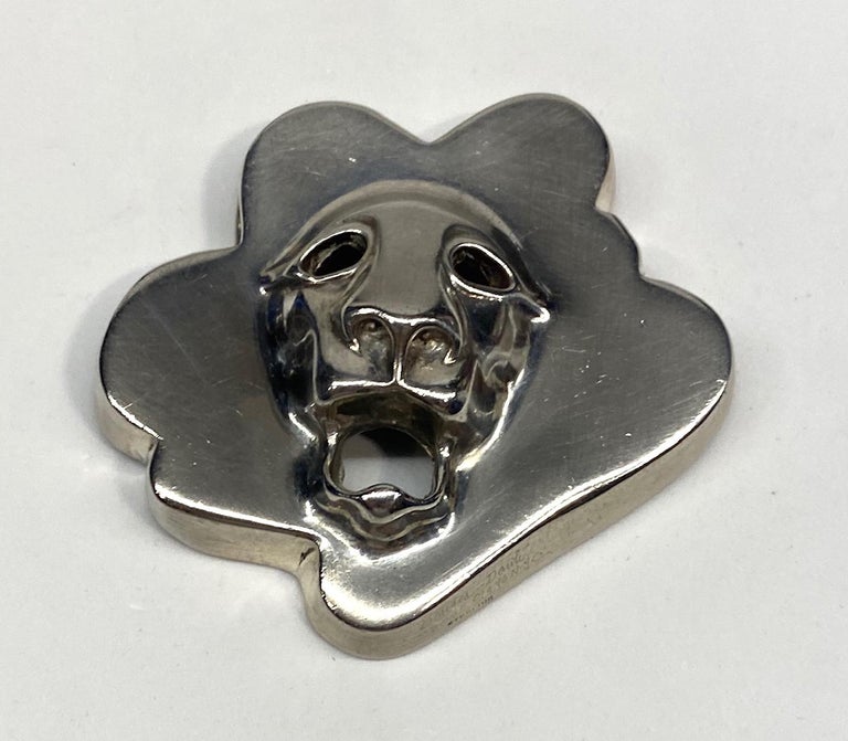 Brusca - Dante Sterling Silver Zoo Series Lion Pendant from 1976 For ...