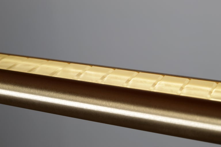 Brushed Brass Linear Light, Modern and Minimal Horizontal Yakata ...