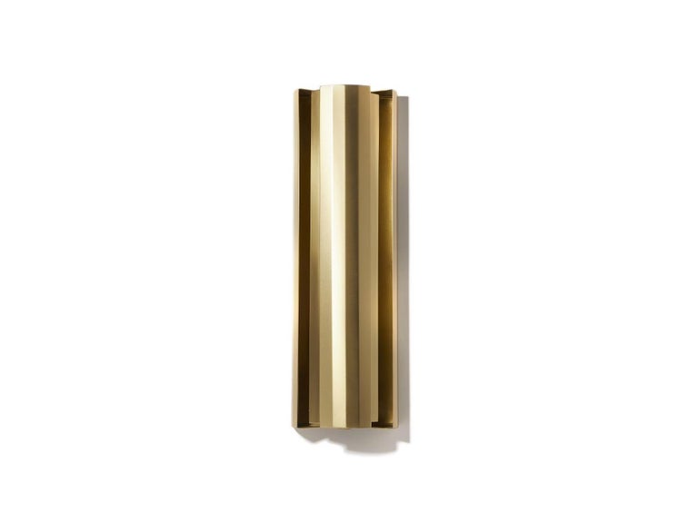 LETO 360 brushed Brass Wall Light with Mobile Fins For Sale at 1stDibs