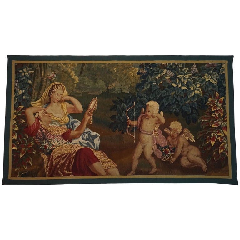 Brussels Tapestry Fragment, Venus and Adonis with Cupid, circa 1710 at ...