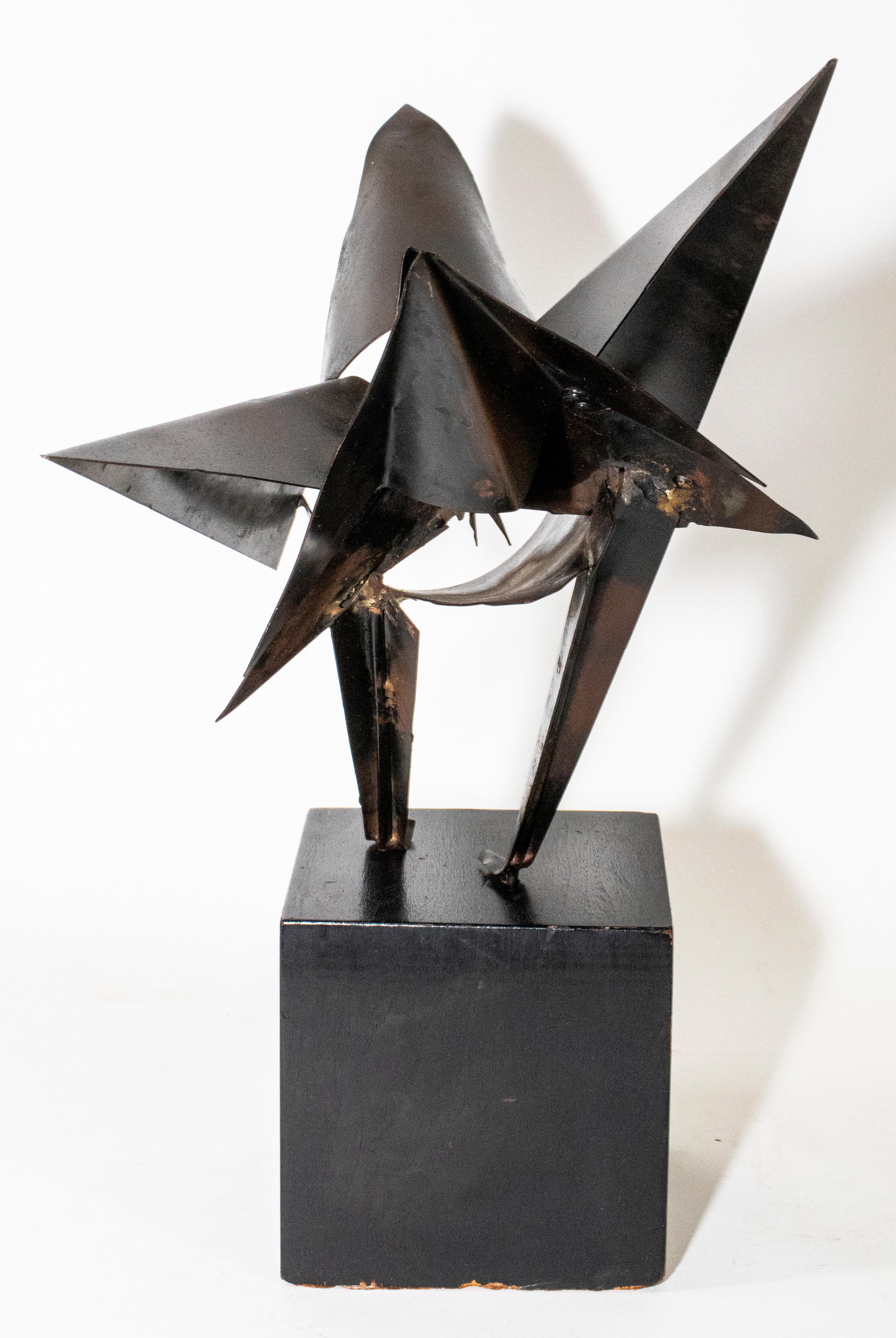 Brutalist Bird Sculpture Attributed to William Bowie at 1stDibs