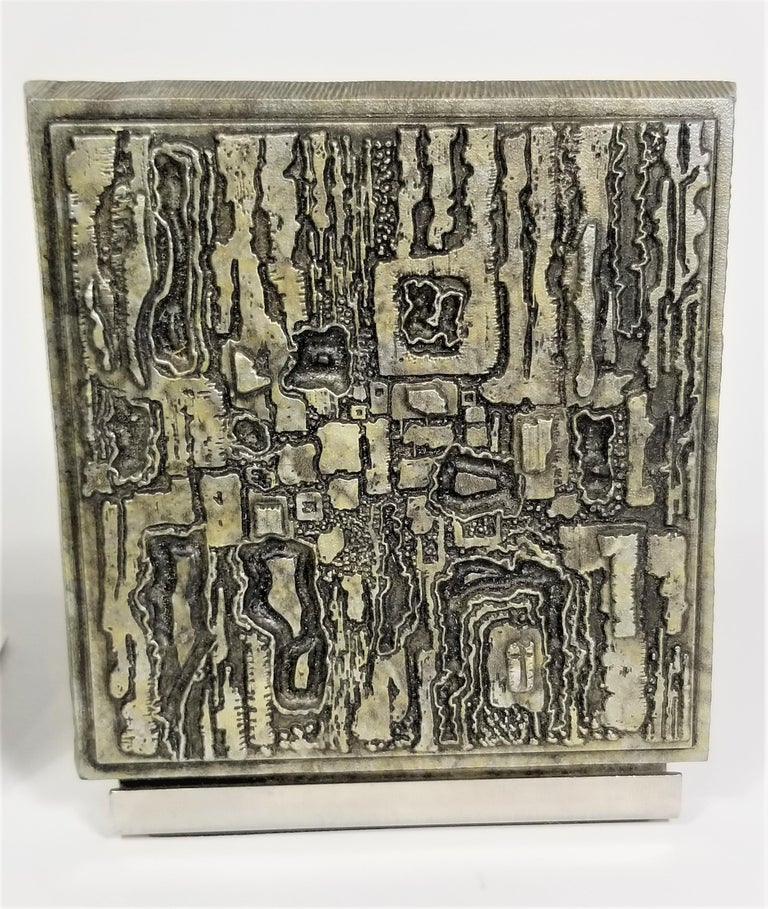 Brutalist Bookends 1960s Mid Century For Sale at 1stDibs