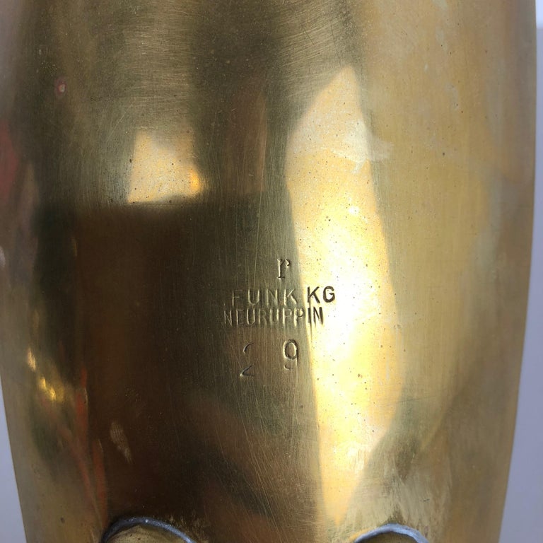 Brutalist Brass Wall Candleholder by Emil Funk KG, Germany, 1950s For Sale at 1stDibs ...