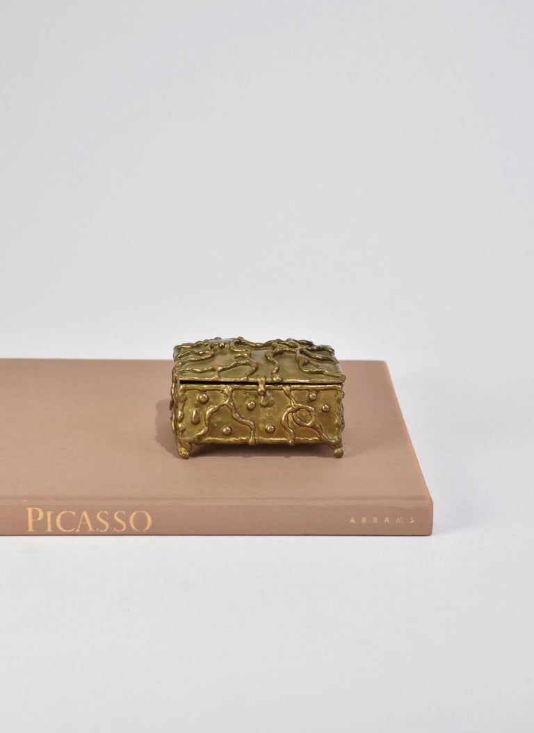 Brutalist Bronze Box at 1stDibs