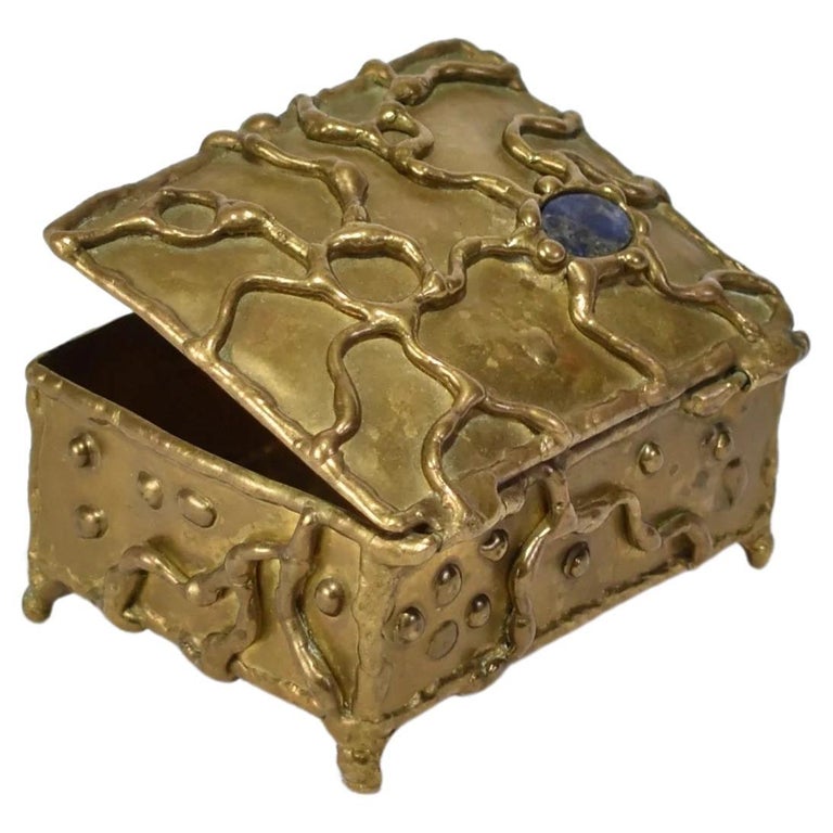 Brutalist Bronze Box at 1stDibs