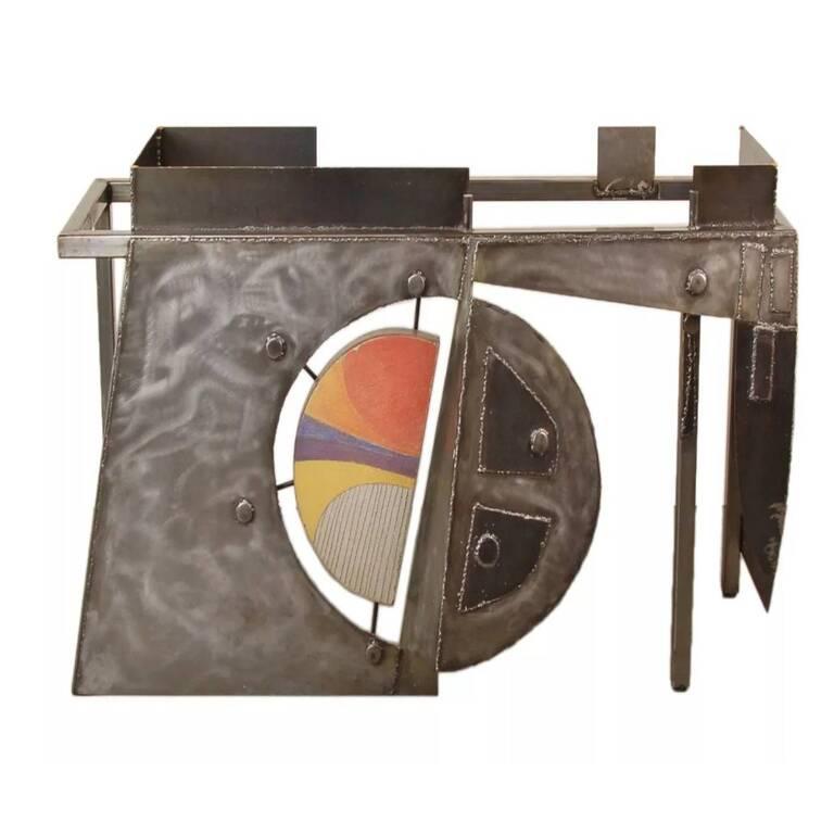 Brutalist Cabinet by Brother Mel Meyer, 1978 For Sale at 1stDibs