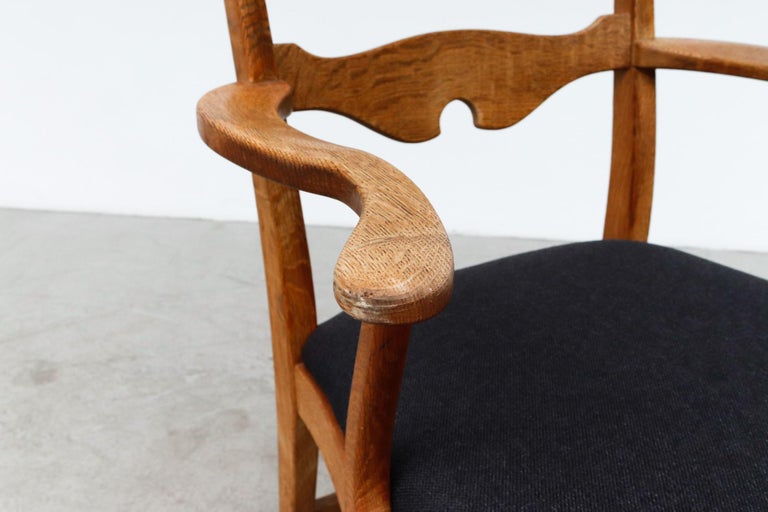 Brutalist Carved Oak Razorback, Throne-Like, Armchair at 1stDibs ...