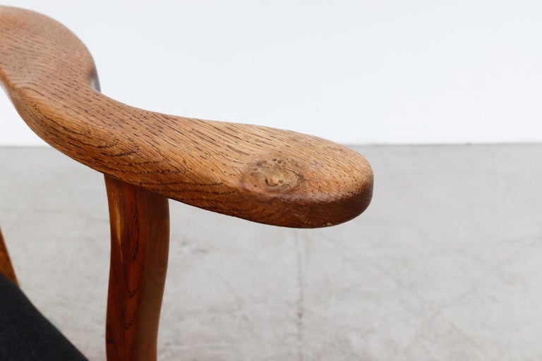 Brutalist Carved Oak Razorback, Throne-Like, Armchair at 1stDibs ...