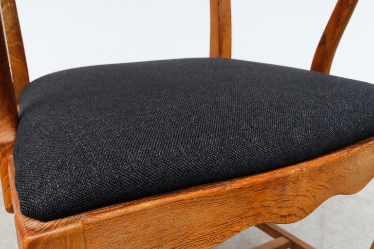 Brutalist Carved Oak Razorback, Throne-Like, Armchair at 1stDibs ...