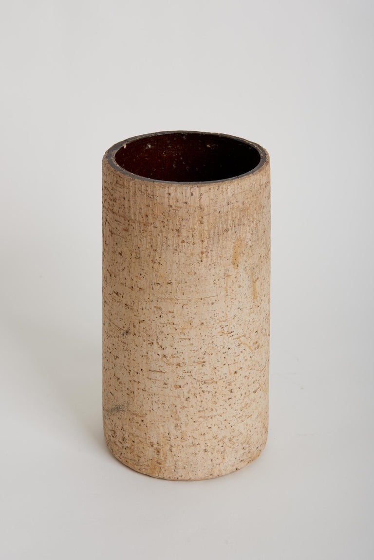 Brutalist Ceramic Vase at 1stDibs
