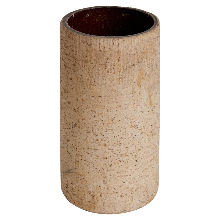 Brutalist Ceramic Vase at 1stDibs