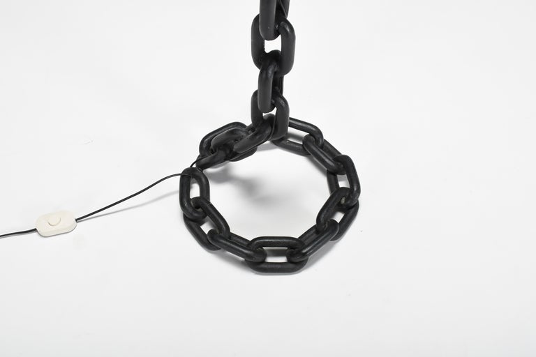 Brutalist Chain Floor Lamp attributed to Franz West For Sale at 1stDibs