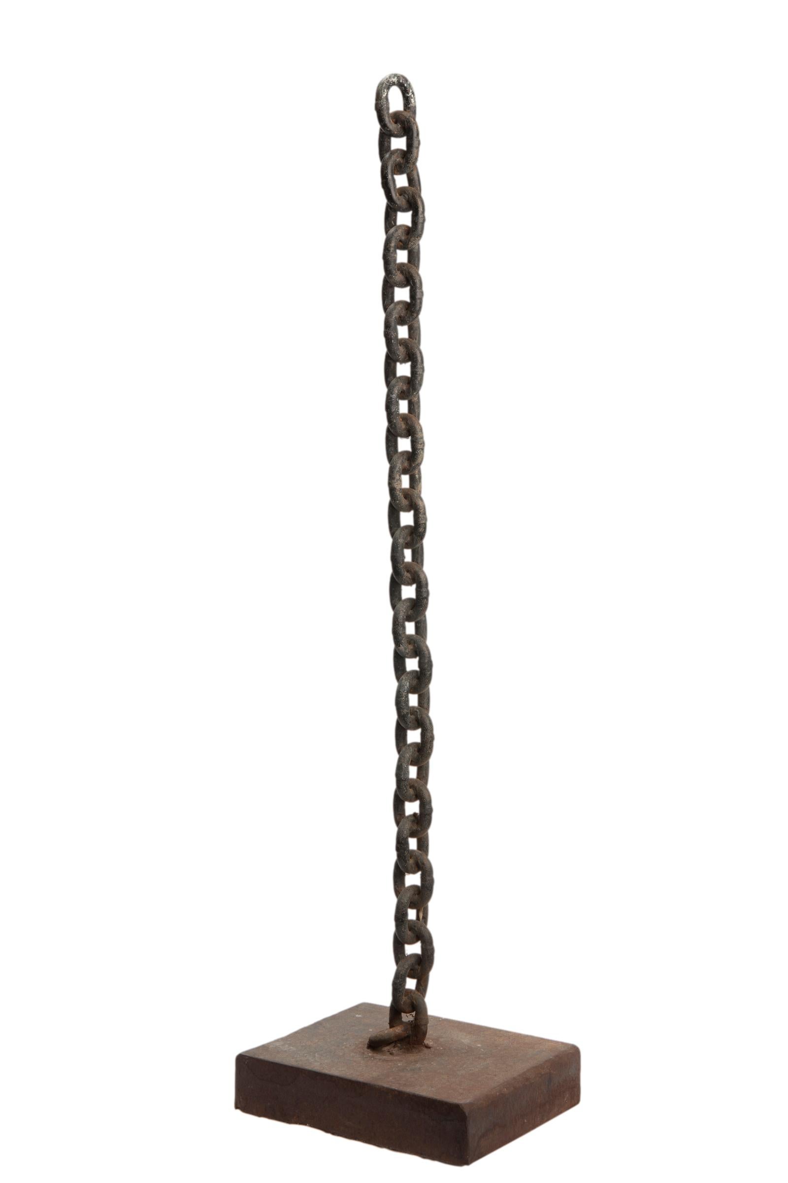 Brutalist Chain Link Sculpture For Sale at 1stDibs
