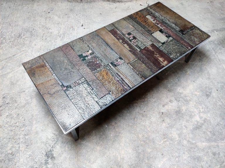 Brutalist Coffee Table by Pia Manu for Amphora, 1960s For Sale at 1stDibs