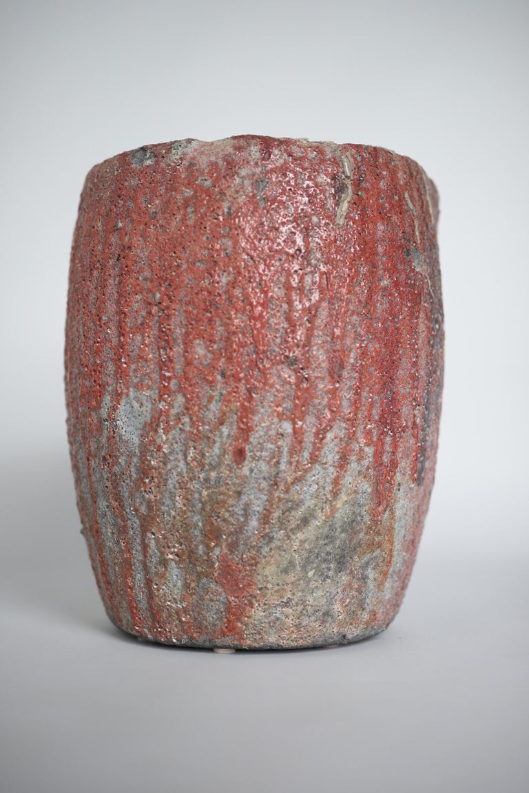 Brutalist Crucible Pot Planter Vessel For Sale at 1stDibs