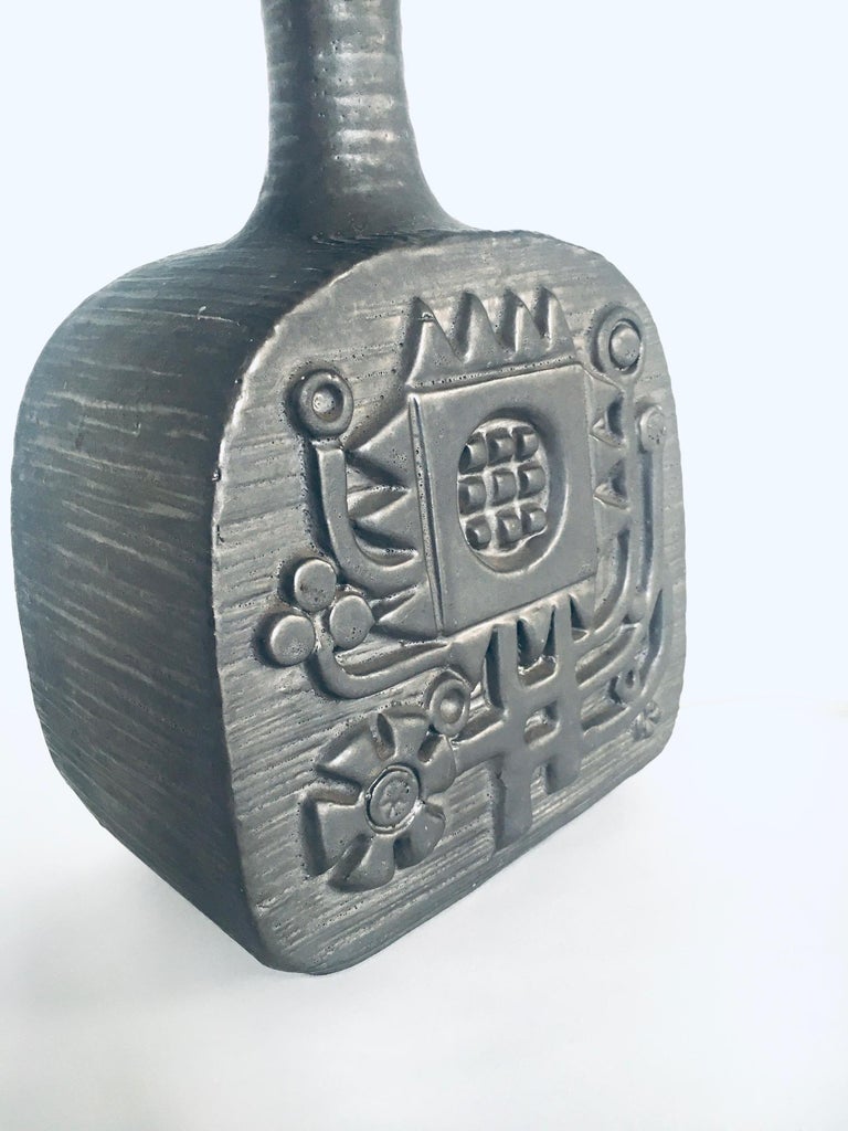 Brutalist Design Ceramic Table Lamp by Emiel Laskaris for Perignem ...
