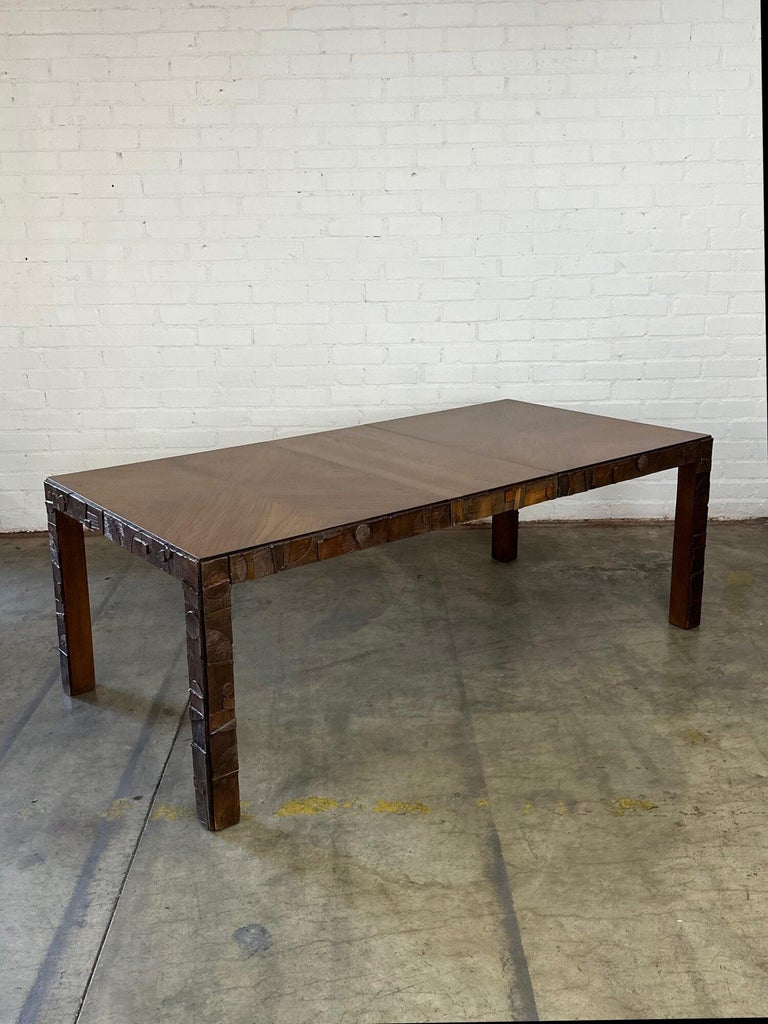 Brutalist Dining Table by Lane For Sale at 1stDibs