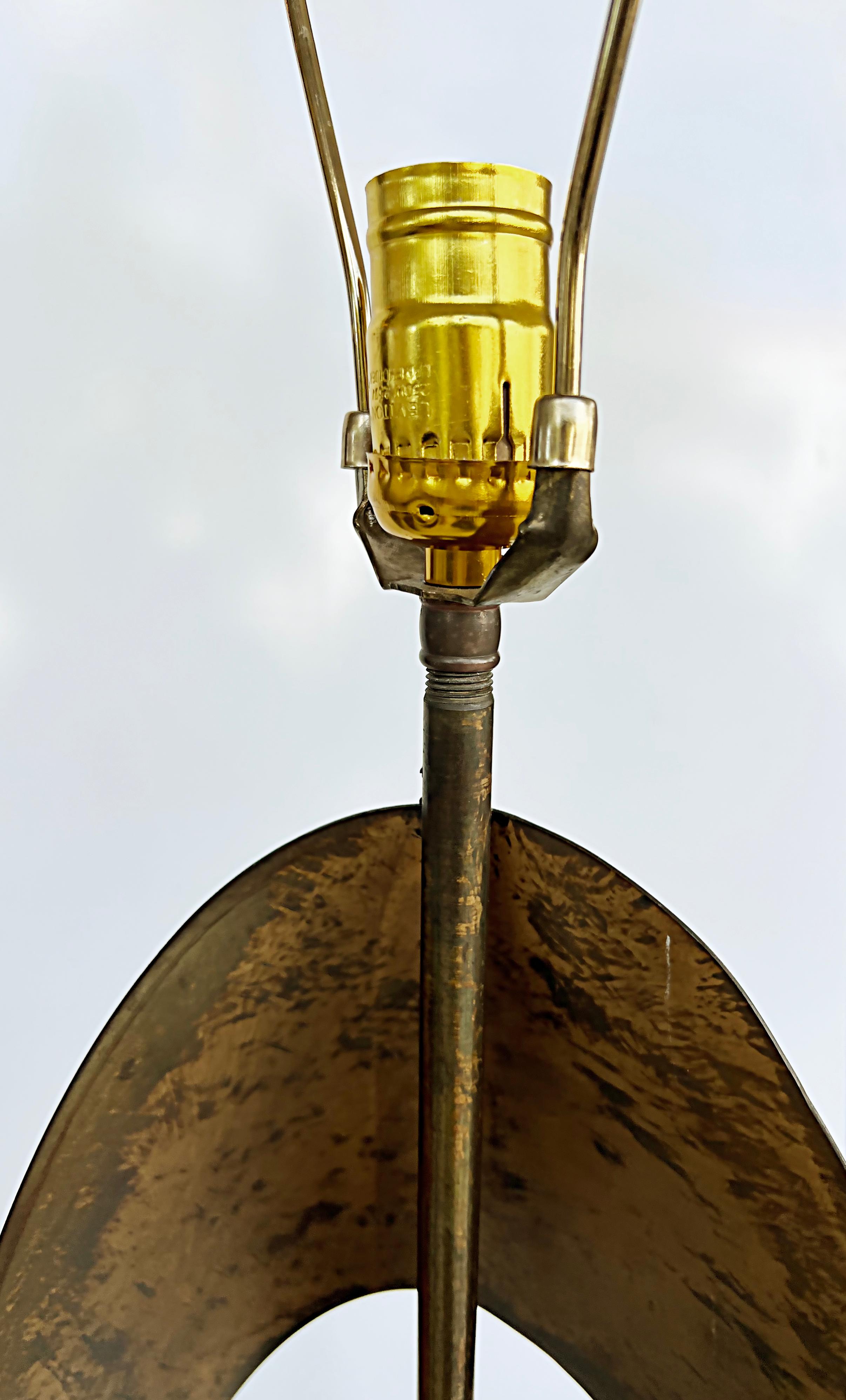 Brutalist Harry Balmer Harold Weiss Laurel Ribbon Table Lamp at 1stDibs ...