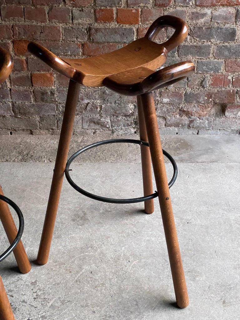 Brutalist Marbella Bar Stools Set of Four by Conoform, Spain, 1970s at ...