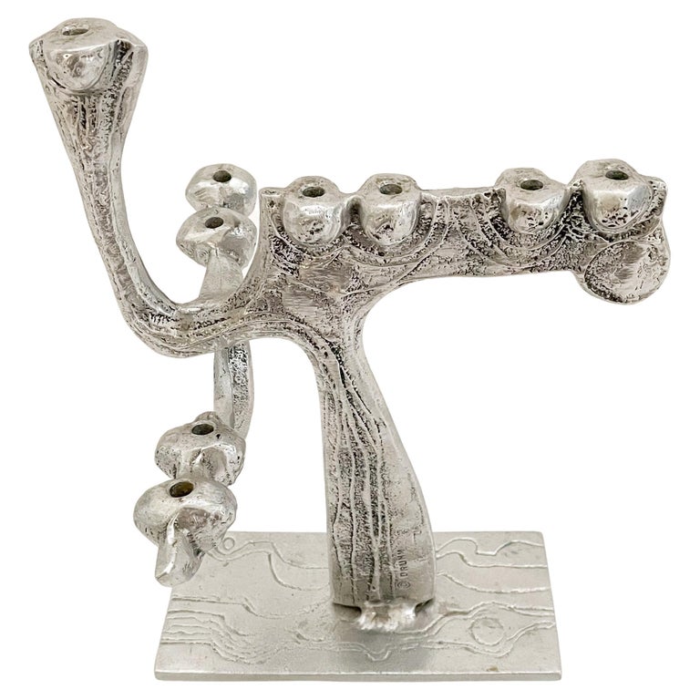 Brutalist Menorah by Don Drumm, C. 1970's at 1stDibs