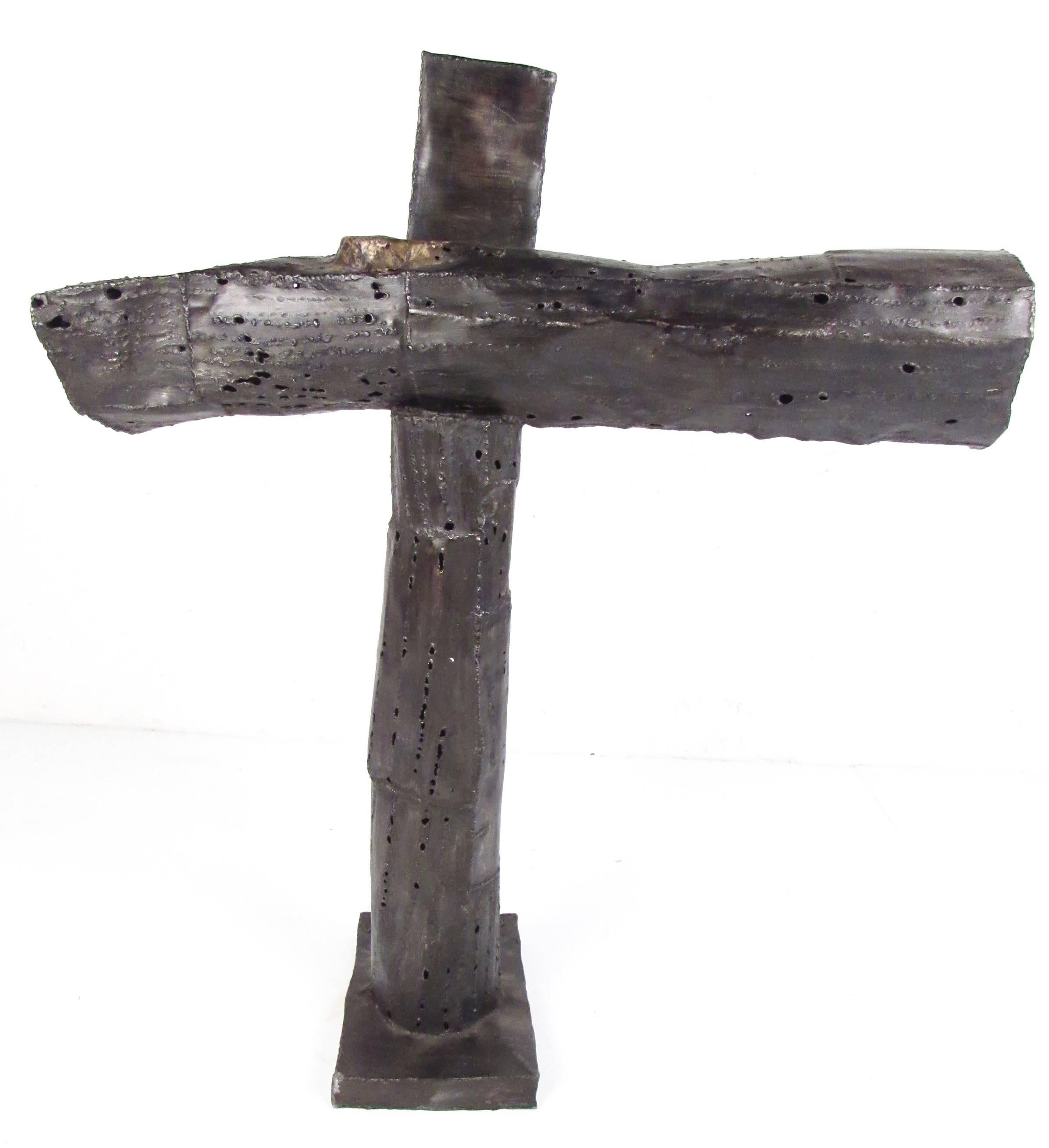 Brutalist Metal Sculpture by Jay Kaplan For Sale at 1stDibs