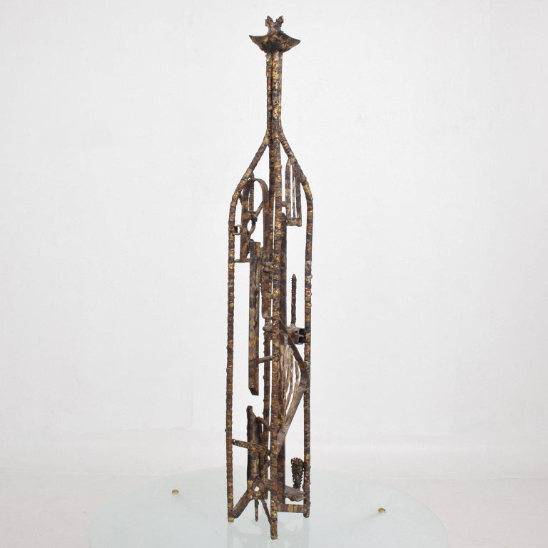Brutalist Mid-Century Modern Brutalist Sculpture by Max Finkelstein For ...