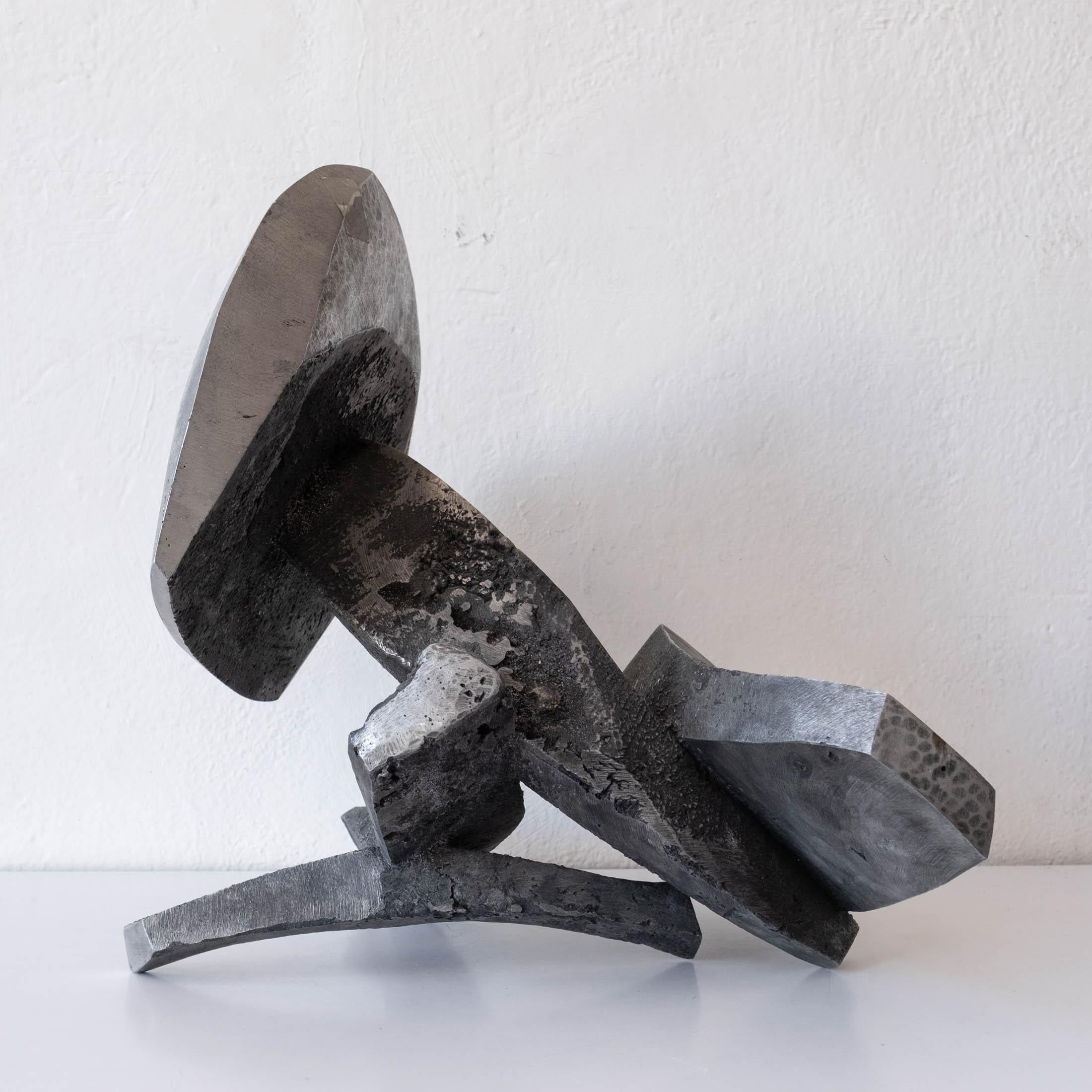 Brutalist Midcentury Modernist Abstract Aluminum Sculpture For Sale at ...