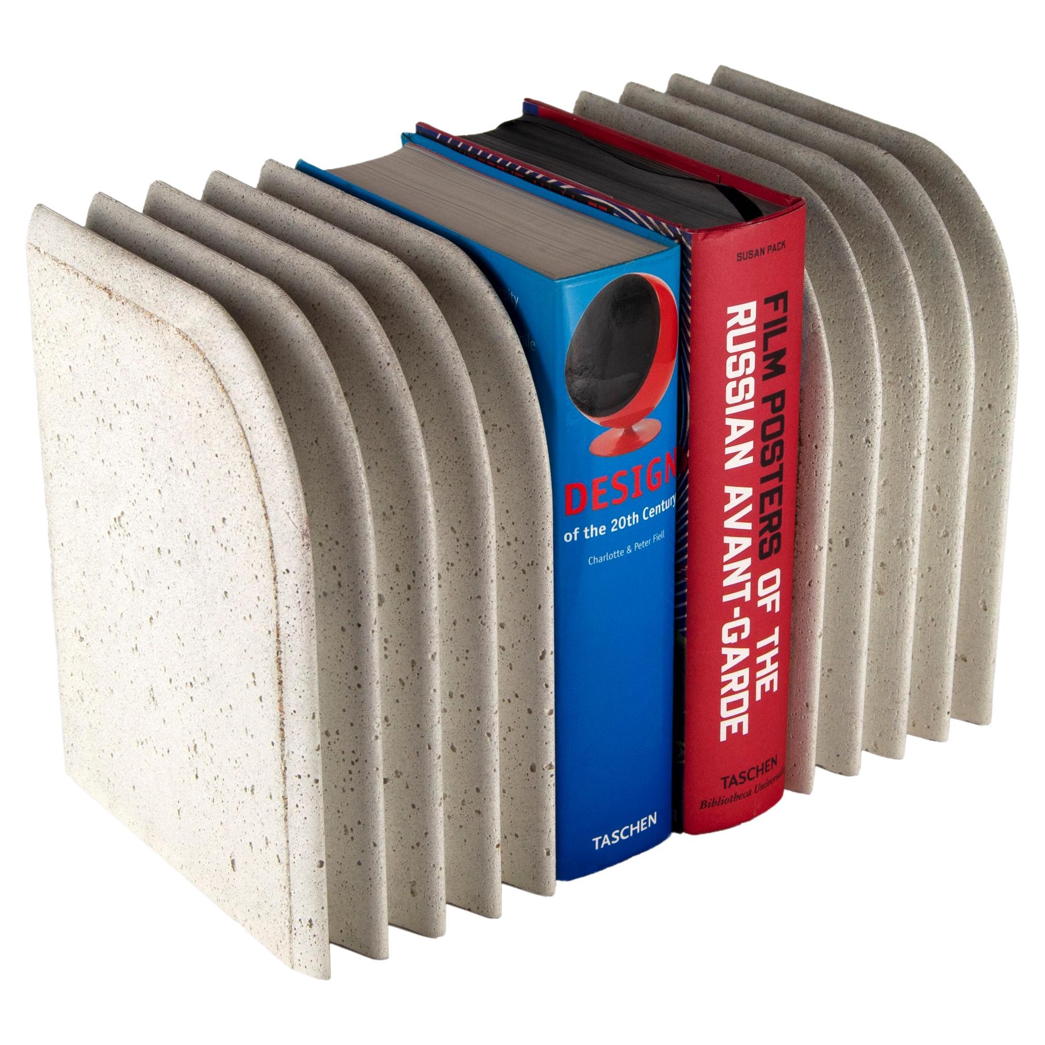Brutalist / Modern Concrete Bookends, White at 1stDibs | brutalist bookends