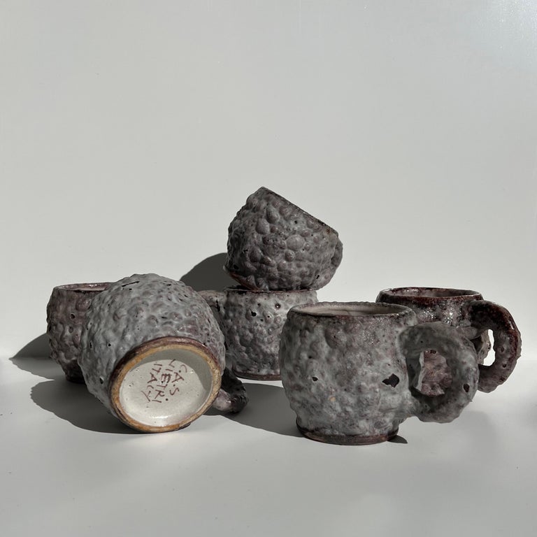 Brutalist Mug and Pitcher Set by C.A.S. Vietri For Sale at 1stDibs