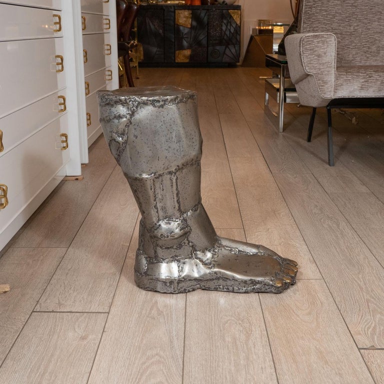 Brutalist "Patchwork" Foot Sculpture For Sale at 1stDibs