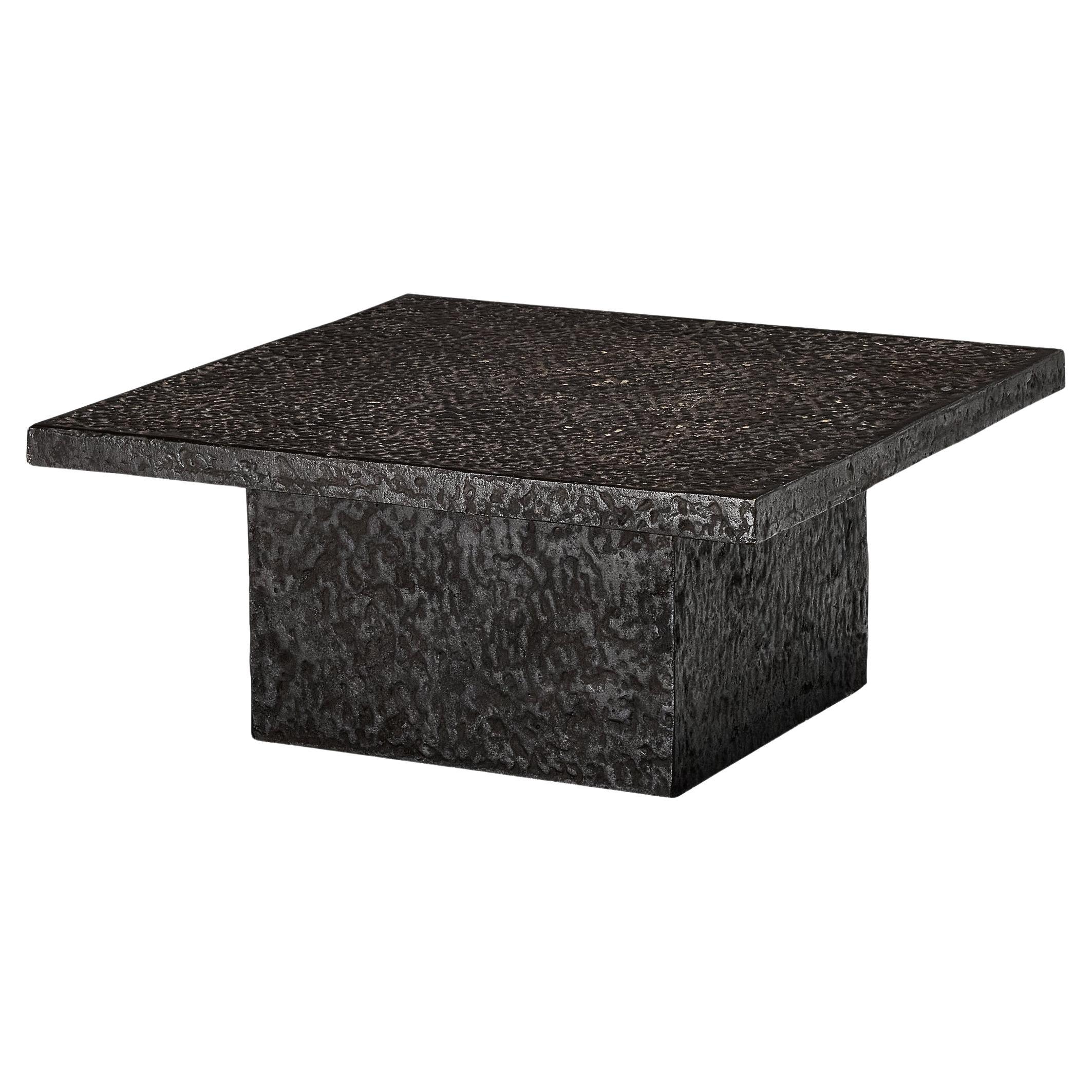 Square Coffee Table in Travertine For Sale at 1stDibs