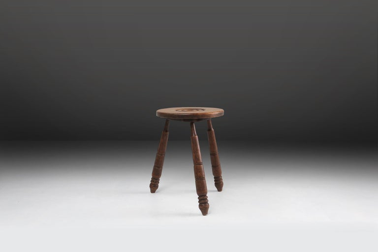 Brutalist Stool, circa 1960 For Sale at 1stDibs