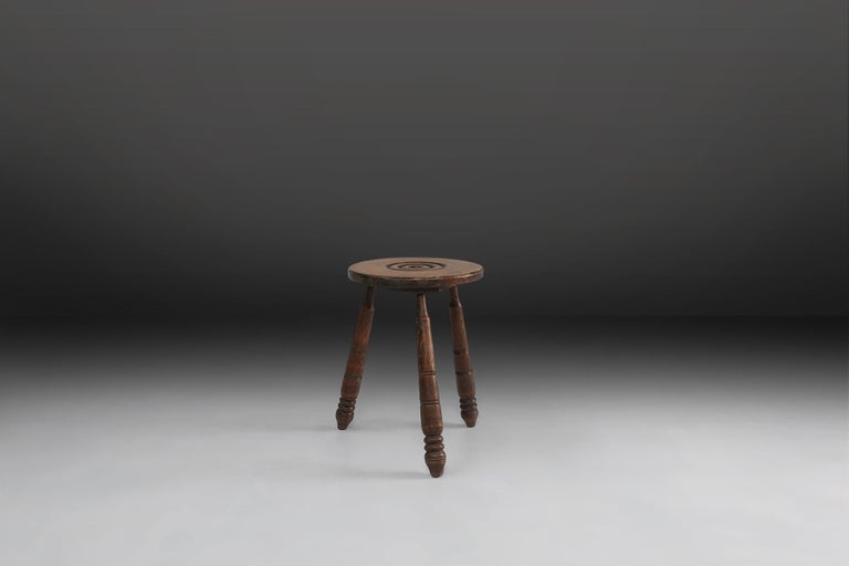 Brutalist Stool, circa 1960 For Sale at 1stDibs