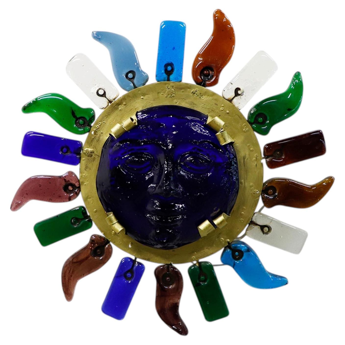 Brutalist Sun Sculpture by Felipe Delfinger, circa 1970 For Sale at 1stDibs