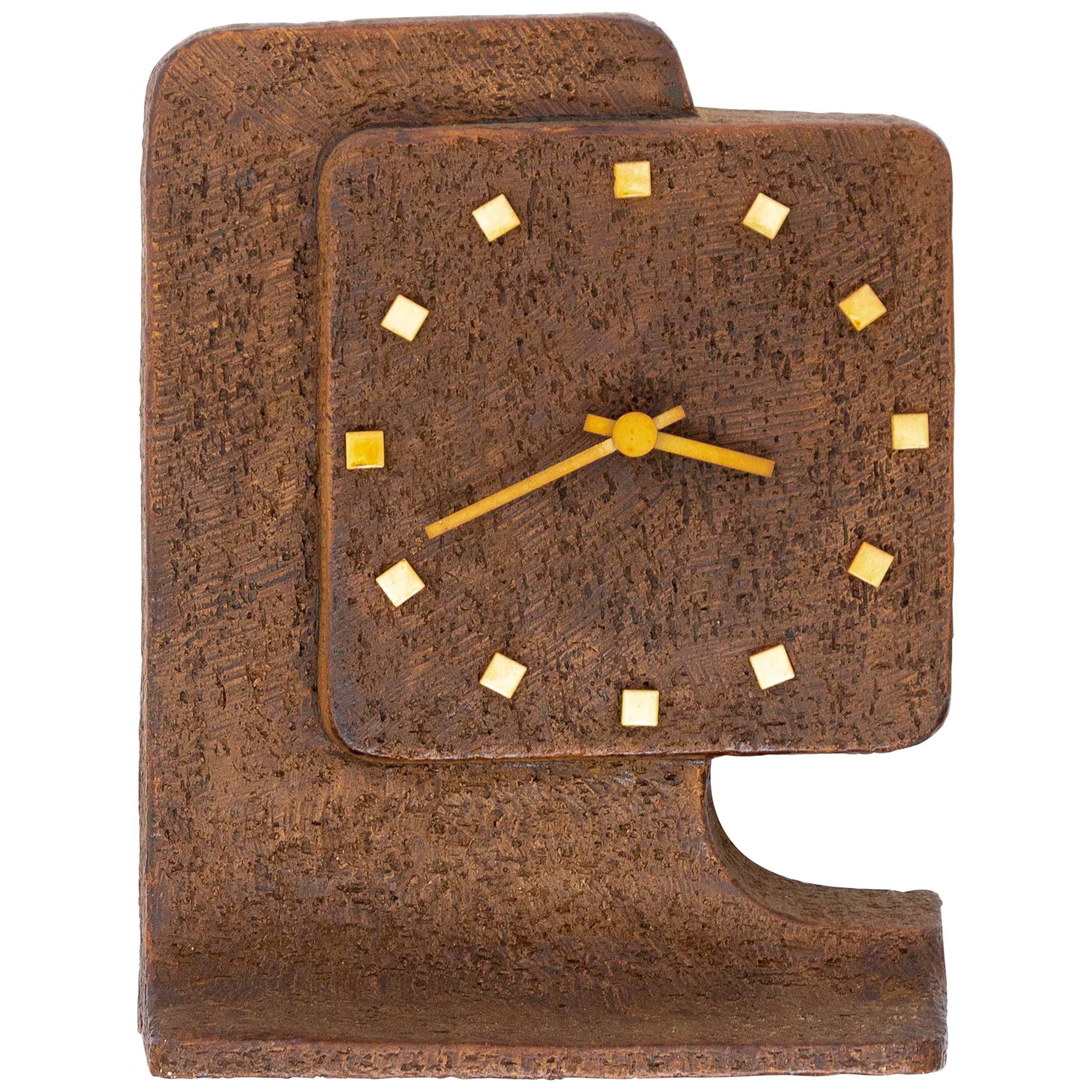 1970s Groovy Hanging Ceramic Clock Designed by Charles Chaney at 1stDibs
