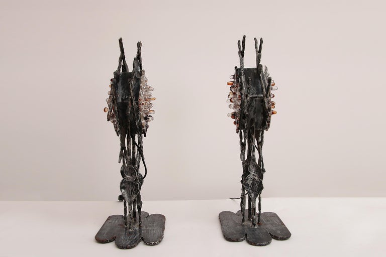 Brutalist Table Lamps by Tom Ahlstrom and Hans Ehrlich Sweden, 1960 For ...