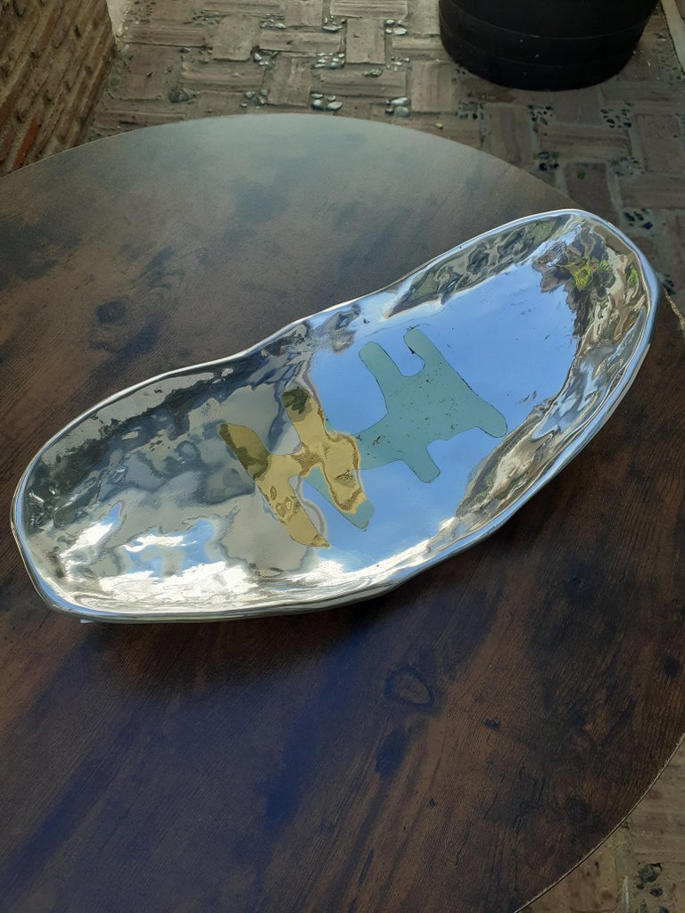 Brutalist Zen Bowl A071 in Cast Brass and Aluminium Designed by David ...