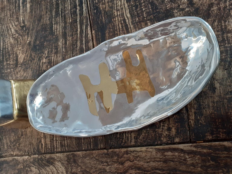 Brutalist Zen Bowl A071 in Cast Brass and Aluminium Designed by David ...