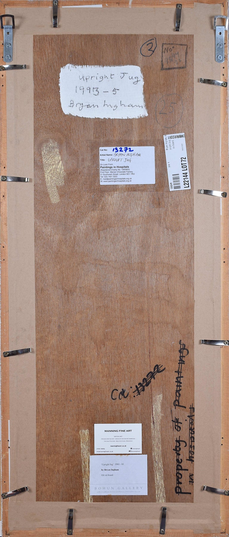 Bryan Ingham - Bryan Ingham: Upright Jug oil abstract painting For Sale ...