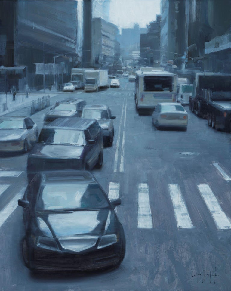 Bryan Mark Taylor - "New York Blues" Oil Painting For Sale at 1stDibs