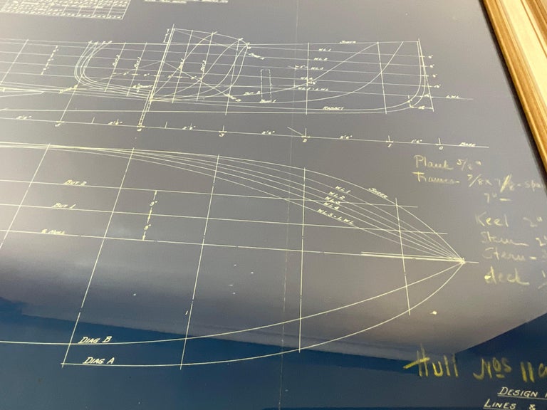 B.T. Dobson Boat Blueprint Design No. 72 For Sale at 1stDibs