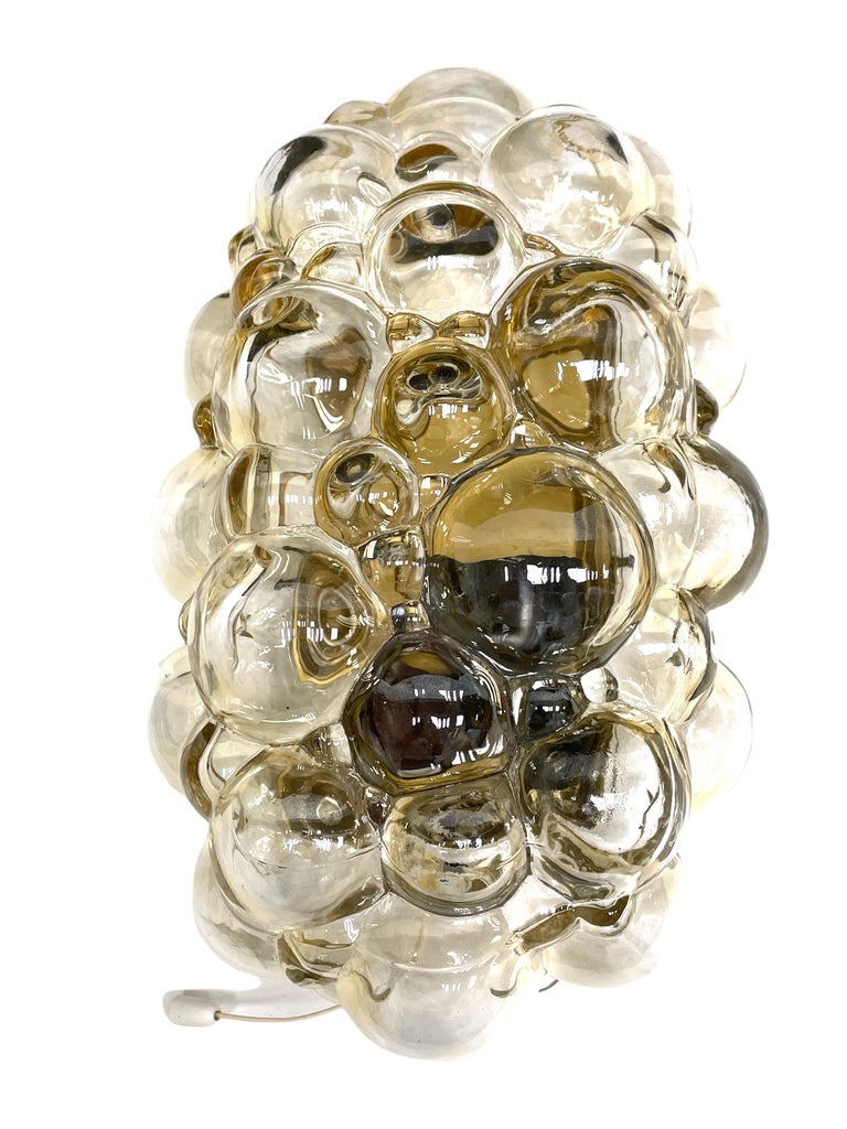 Bubble Glass Sconces by Helena Tynell for Glashütte Limburg, Germany at ...